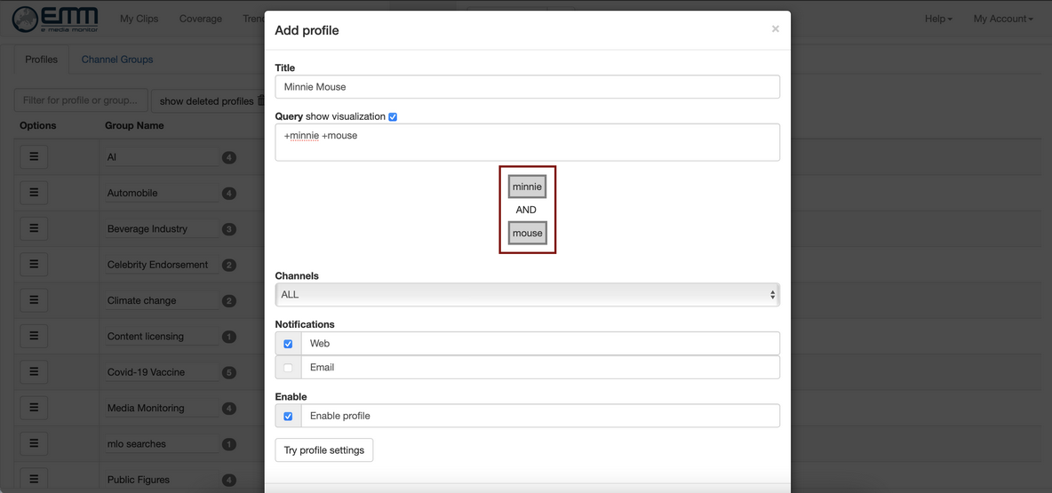Targeted Monitoring With Boolean Search Emedia Monitor